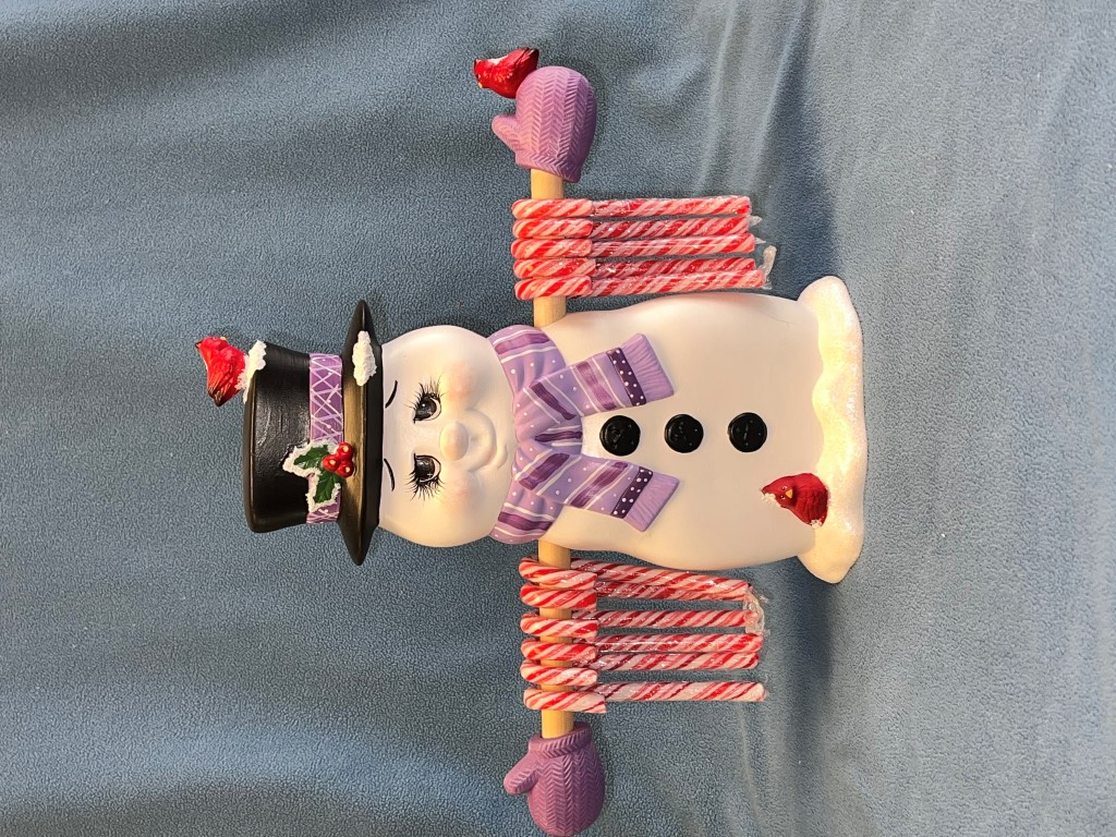Dona Snowman Candy Cane Holder Kit (2 Sided) D1244 - All Fired Up About ...