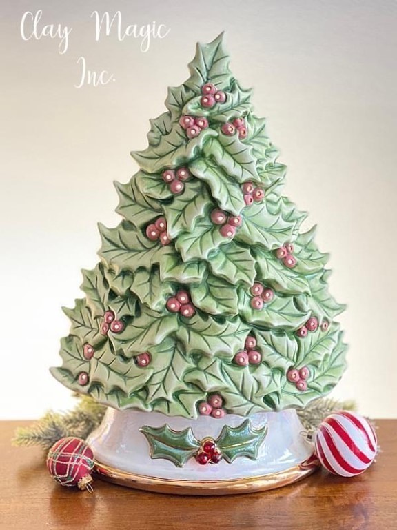 Clay Magic Holly Tree w/ Holly Base CM-4357 - All Fired Up About ...