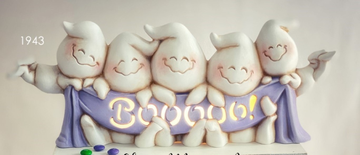 Clay Magic Boooo Ghosts CM-1943 - All Fired Up About Ceramics LTD